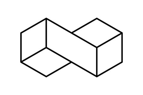 큐브로 만든 선형 무한대 기호 기하학적 직사각형 영원한 기호입니다 벡터에 대한 스톡 벡터 아트 및 기타 이미지 벡터 상자 착시 Istock