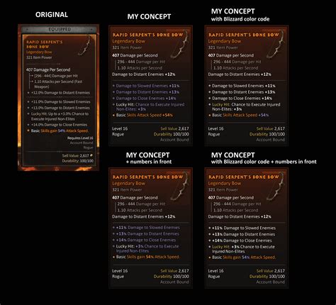 Yet Another Take On How Item Tooltip Ui Could Look R Diablo4