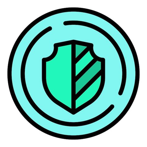 Premium Vector Shield Protection Icon Outline Vector Protect System Safety Guard Color Flat