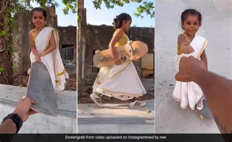 Airah Aymen Khans Onam Swag Comes With A Stylish Kasavu Saree And