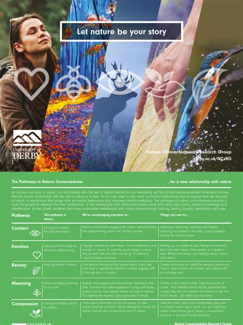 Pathways Nature Connectedness Postcard A5 Pdf Nature Psychology