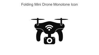 Folding Mini Drone Monotone Icon In Powerpoint Pptx Png And Editable Eps Format PPT Presentation