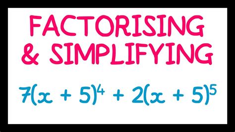 Factorising And Simplifying Youtube
