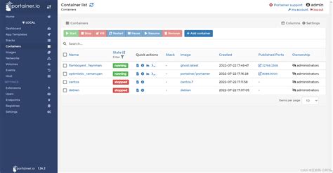 docker安装可视化面板 docker可视化面板 csdn博客