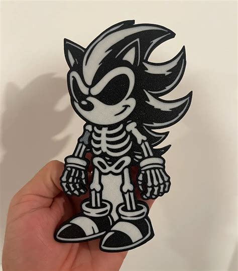 Sonic The Hedgehog Skeleton Halloween Decor 来自 Moliveira Makerworld