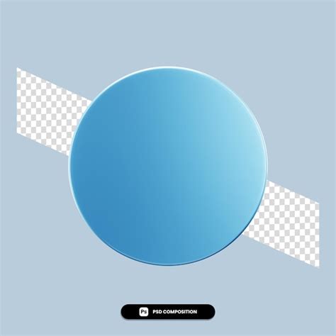 Maquete De Esfera Azul Psd Psd Premium