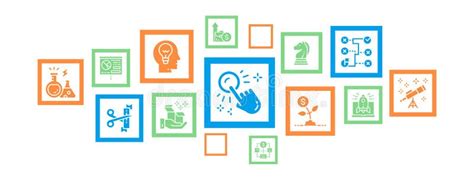 Start Up Icons Infographic Banner Time Management Idea Generation