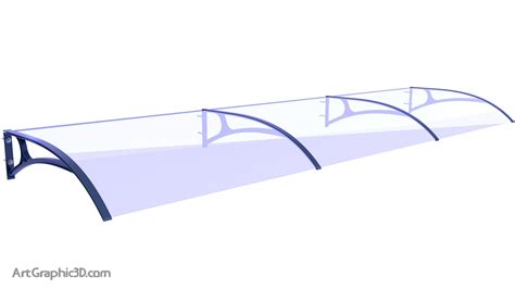 Polycarbonate Awning 3d Model Download