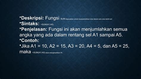 5 Fungsi Dasar Microsoft Excel 5 Fungsi Dasar Microsoft Excel5 Fungsi 5 Fungsi Dasar Microsoft Excel 5 Fungsi Dasar Microsoft Excel5 Fungsi