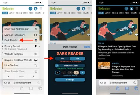 Use Dark Reader To Force All Websites Into Dark Mode In IOS And IPadOS Lifehacker