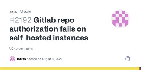 Gitlab Repo Authorization Fails On Self Hosted Instances Issue Jgraph Drawio GitHub
