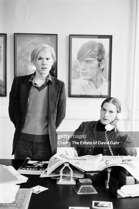 Artist Andy Warhol And Actor And Warhol Superstar Joe Dallesandro