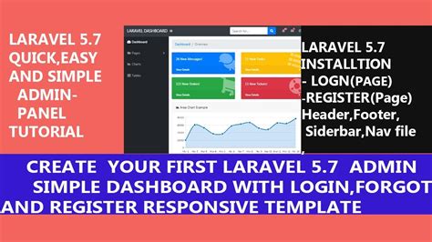 Create Laravel 57 Admin Panel Loginregisterforget Page With Custom