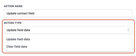 Action Update Contact Field Network Marketer Pro