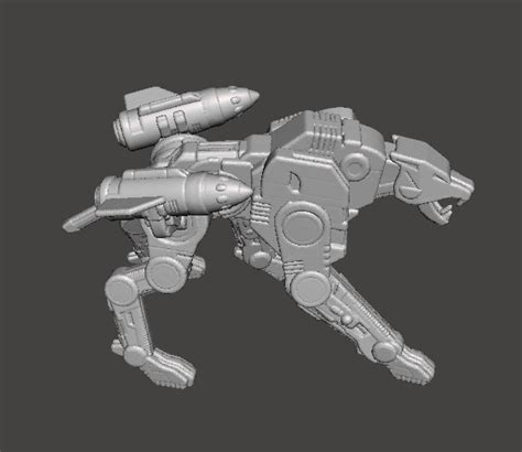 🤖 Cyber Panther Miniature Model Scifi Or Fantasy Games Rpg Dnd・ Stl File For 3d Printing・cults