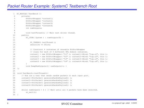 Ppt Systemverilog To C Function Call Proposal Svc Declaration