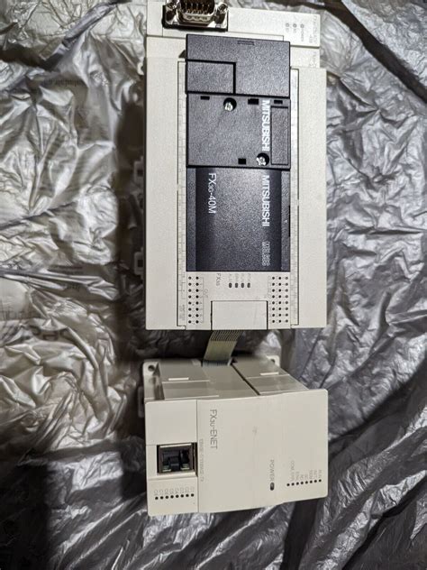 Mitsubishi FX3G 40MT ESS Programmable Controller W Fx3u ENET Module Uptime Machines