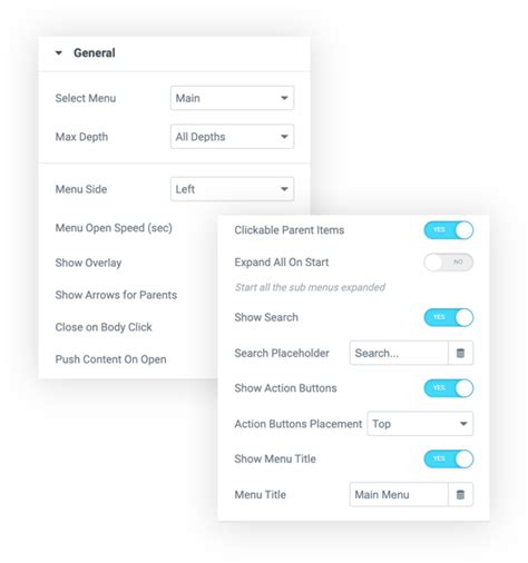 Side Menu Widget For Elementor Unlimited Elements For Elementor
