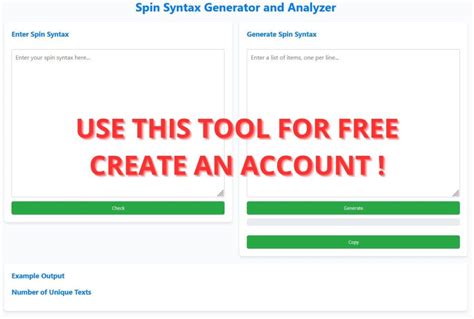 Spin Syntax Generator Scraprover