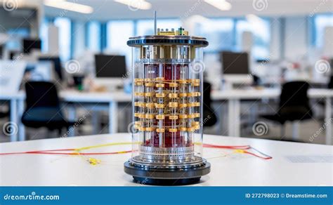 Qubit Inside Quantum Computer Bloch Sphere Schematic Representation