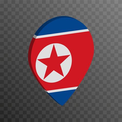 Map Pointer With North Korea Flag Vector Illustration 17228555 Vector