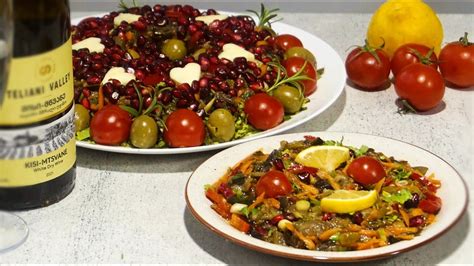 ბადრიჯნის სალათა Eggplant Salad Салат из баклажанов Youtube