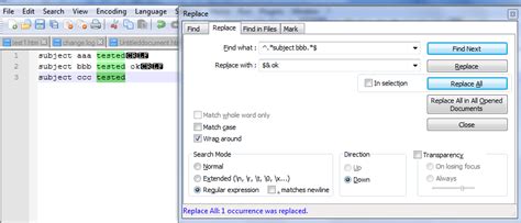 Regex Find All Lines Containing String Then Add Value At The End