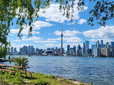Toronto Skyline From Toronto Islands Traveling Pari