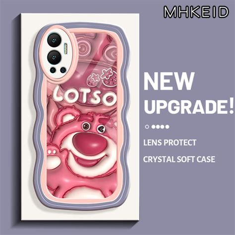 Mhkeid Casing Ponsel Untuk Infinix Hot Play Nfc Hot I Hot Play Casing Bear D Gelombang