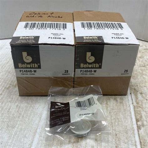 50 White Cabinet Knobs Albrecht Auction Service