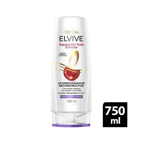 Elvive Reparación Total Extreme Acondicionador X 750 Ml Burbujas