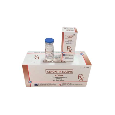 Acifox Cefoxitin 1g Powder For Injection 10s Price In The Philippines