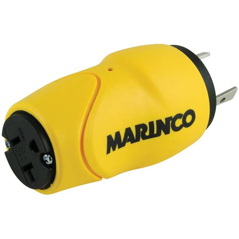 Marinco S30 15 Straight Adapter 30a 125v Male To 15a 125v Female