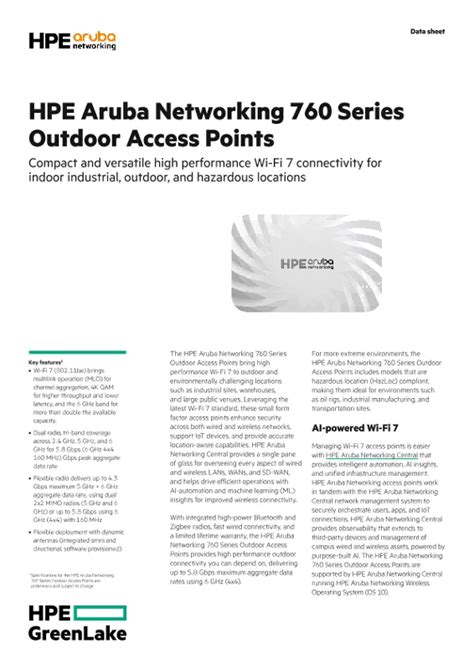 Hpe Aruba Networking Ap 675 Us Tri Radio 2x2 Wi Fi 6e Internal Omni Directional Outdoor Ap