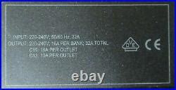 APC AP8953 2G Switched ZeroU 21 X C13 3 X C19 32A 230V 3m Power Rack PDU Power Distribution