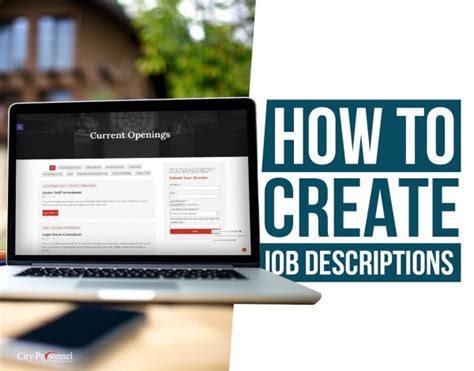 How To Create Job Descriptions City Personnel