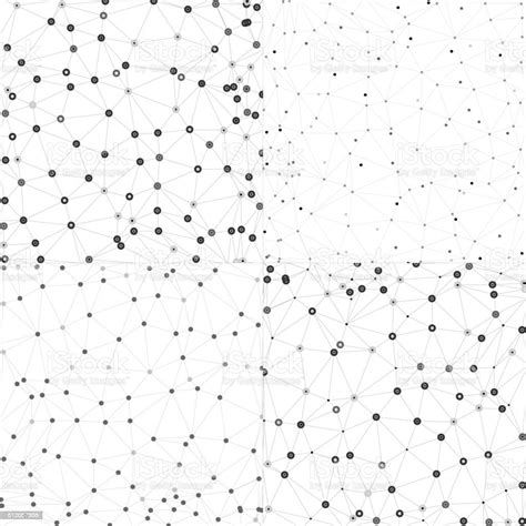 Set Of Molecule Structure Gray Background For Communication Vector Illustration Stock