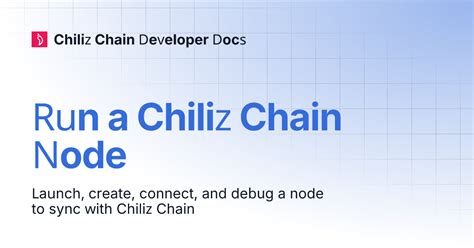 Run A Chiliz Chain Node Chiliz Chain Developer Docs
