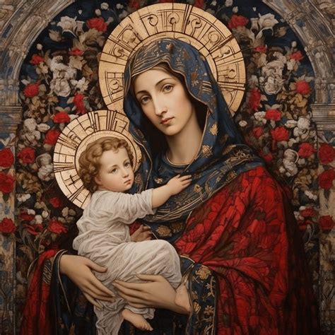 Mary Mother Of God Mary Catholic Art St Mary Mother Of God