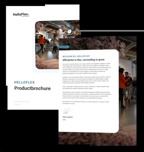Onze Oplossingen Helloflex Software Voor Flexbureaus