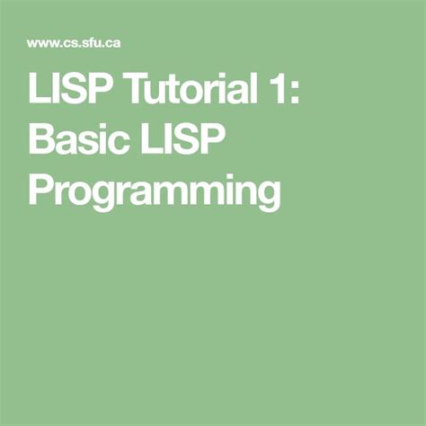 Lisp Programming Diagram Generator Emacs4cl Releases Do It Y