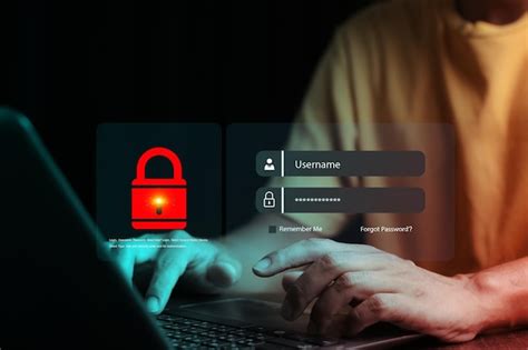 Premium Photo Cyber Security And Security Password Login Online