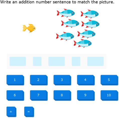 Ixl Write Addition Sentences For Pictures Sums Up To 10 1st Class Maths Practice