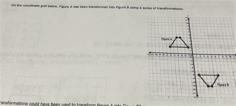 solved on the coordinate grid below figure a has been transformed