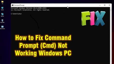 How To Fix Command Prompt Cmd Not Working Windows Pc Youtube