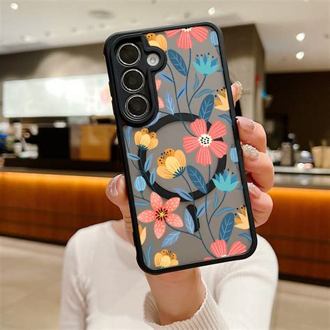 For Samsung S25 S24 Ultra S23 Fe S22 Shockproof Flower Magsafe Hybrid Case Cover Ebay