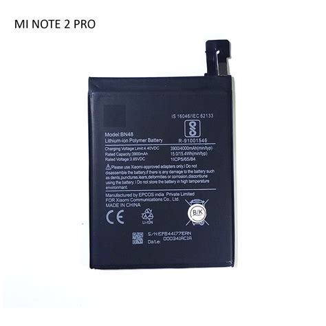 Jual BATERAI XOMI BN48 REMI NOTE 6 PRO MI NOTE 2 PRO BATTERY Shopee Indonesia