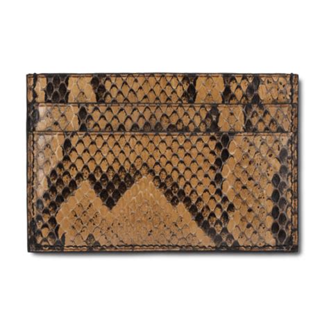 Porte cartes Python véritable Fabienne Rouzier Artisan d art