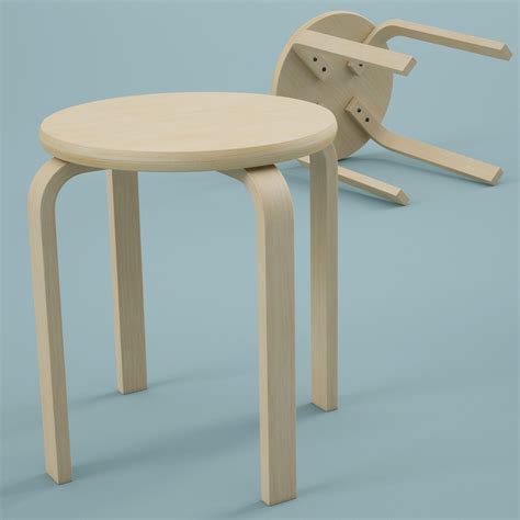 Ikea Stool 3d Model 14 Obj 3ds Fbx Max Free3d
