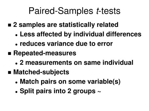 Ppt Comparing Two Means One Sample And Paired Sample T Tests Powerpoint Presentation Id 436054